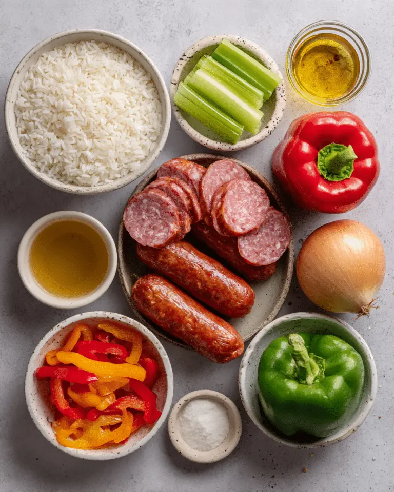 Cajun Dirty Rice with Smoked Sausage